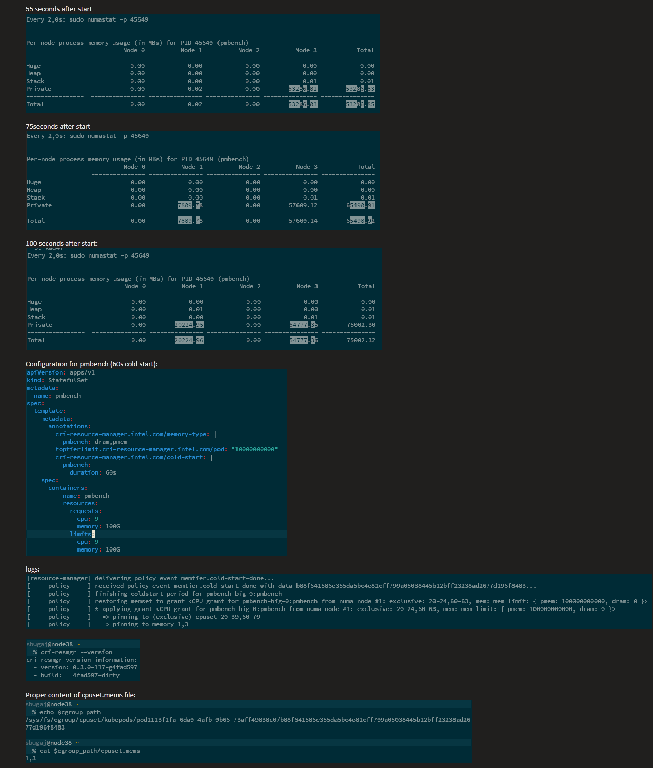 CRI-RM not applying cpuset.mems to system · Issue #345 · intel/cri-resource-manager · GitHub