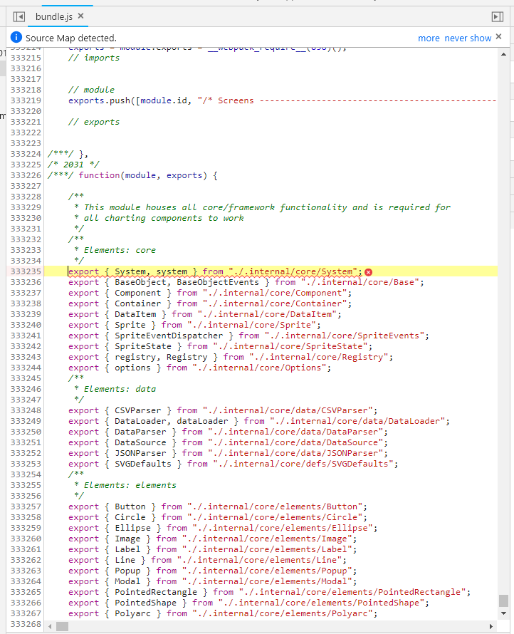 Bundle error with React v15 · Issue #450 · amcharts/amcharts4 · GitHub