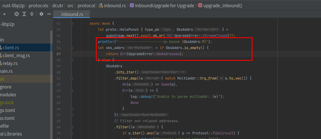 Dialing Client Raised `connection Closed With Error Noaddresses` Relay Server Log Is `no