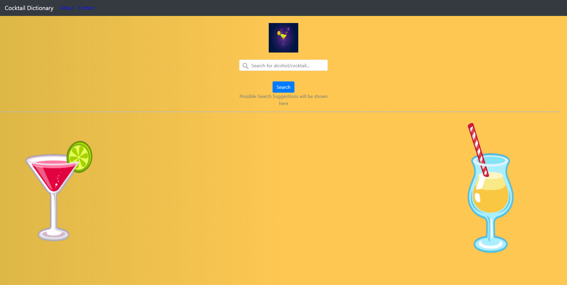 GitHub - durveshshah/Cocktail-Dictionary: Web Application to find out ...