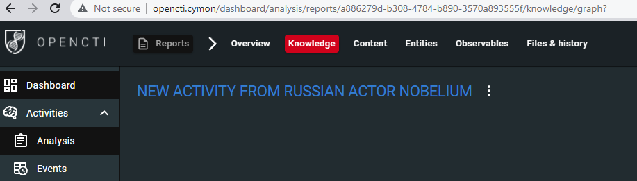 Impossible to display Info about Reports in frontend · Issue #1685 · OpenCTI-Platform/opencti ...