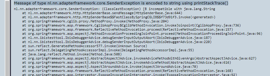 Webservicesender Multipart Classcastexception B Incompatible With Javalangstring · Issue