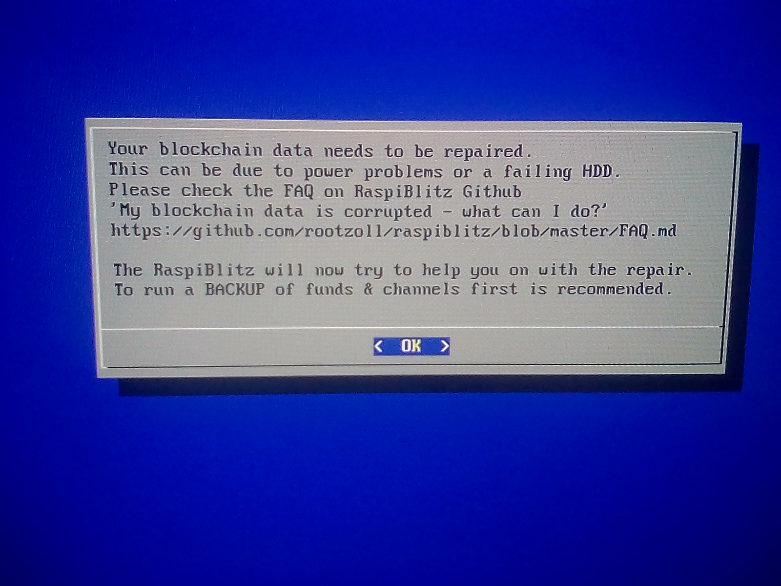 [v1.2 testing] false message corrupted blockchain · Issue #557 ...