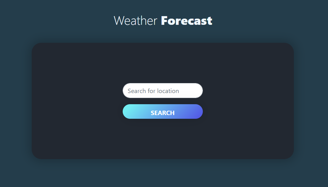 GitHub - mansisisangiya/weather-forecast-app