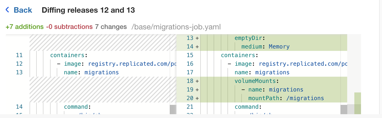 kotsadm: line numbers don't match in diff summary vs drilldown · Issue #546 · replicatedhq/kots ...