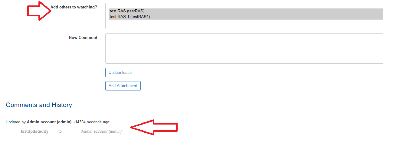 [issue_tracker] Changes in "Others watching" is not being tracked in the history. · Issue #8874 ...