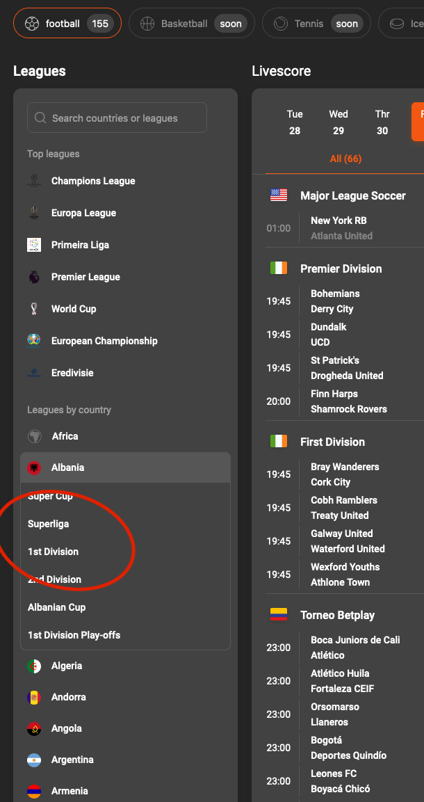 Frontend Widget Leagues List · Issue #464 · Betarena/scores · GitHub