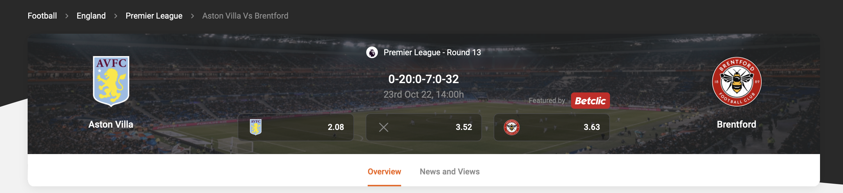 Fixtures Scoreboard - Counter should not exist neither the odds · Issue #782 · Betarena/scores ...
