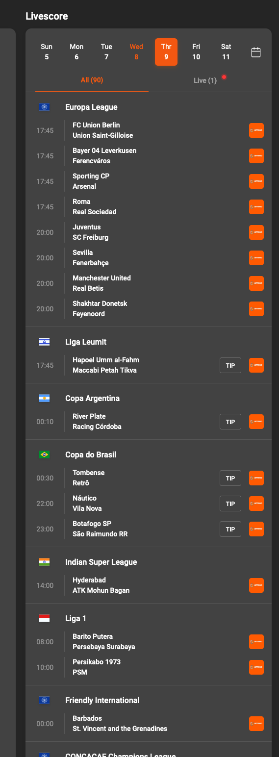 🔥 Hot Fix Missing Fixtures · Issue 1109 · Betarenascores · Github