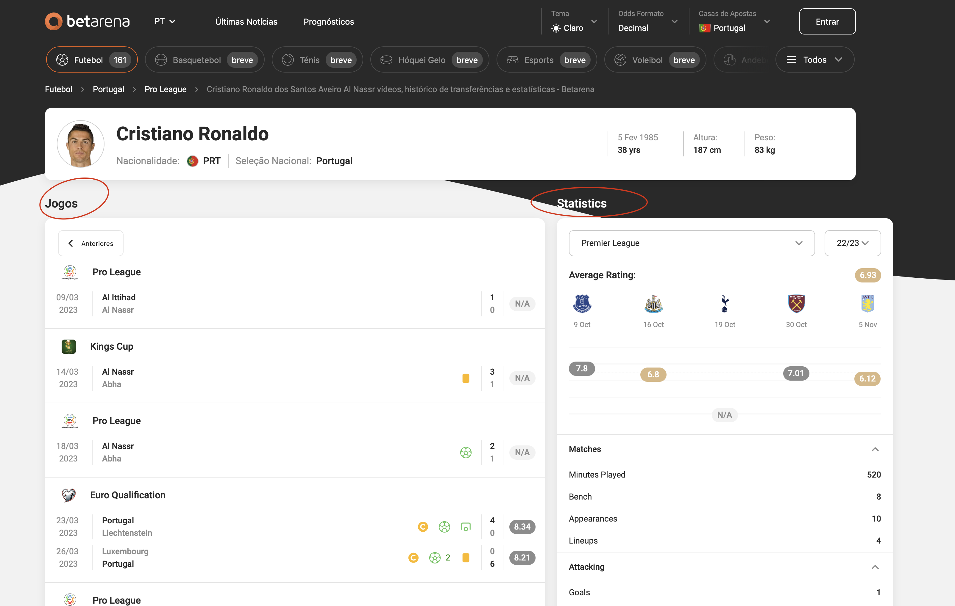 Football Player Statistics - Missing H2 widget titles SEO · Issue #1274 · Betarena/scores · GitHub
