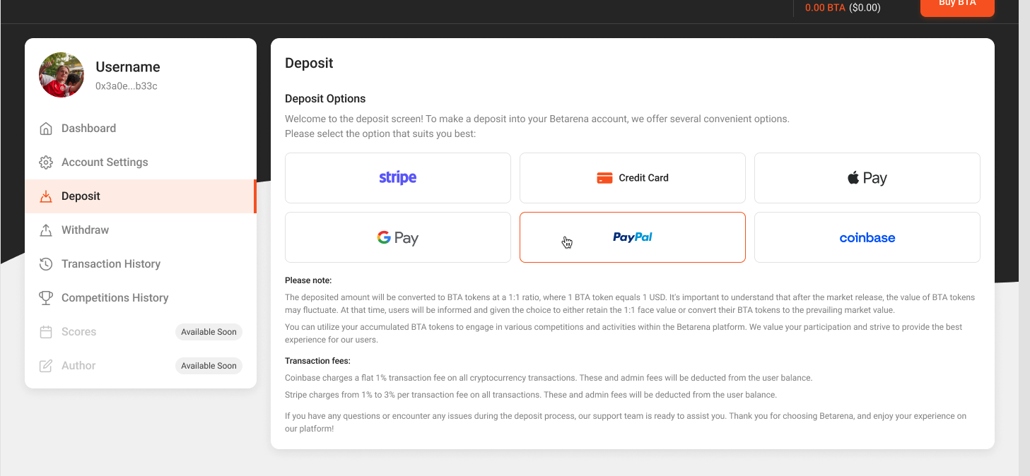 Profile - Deposit option · Issue #1408 · Betarena/scores · GitHub