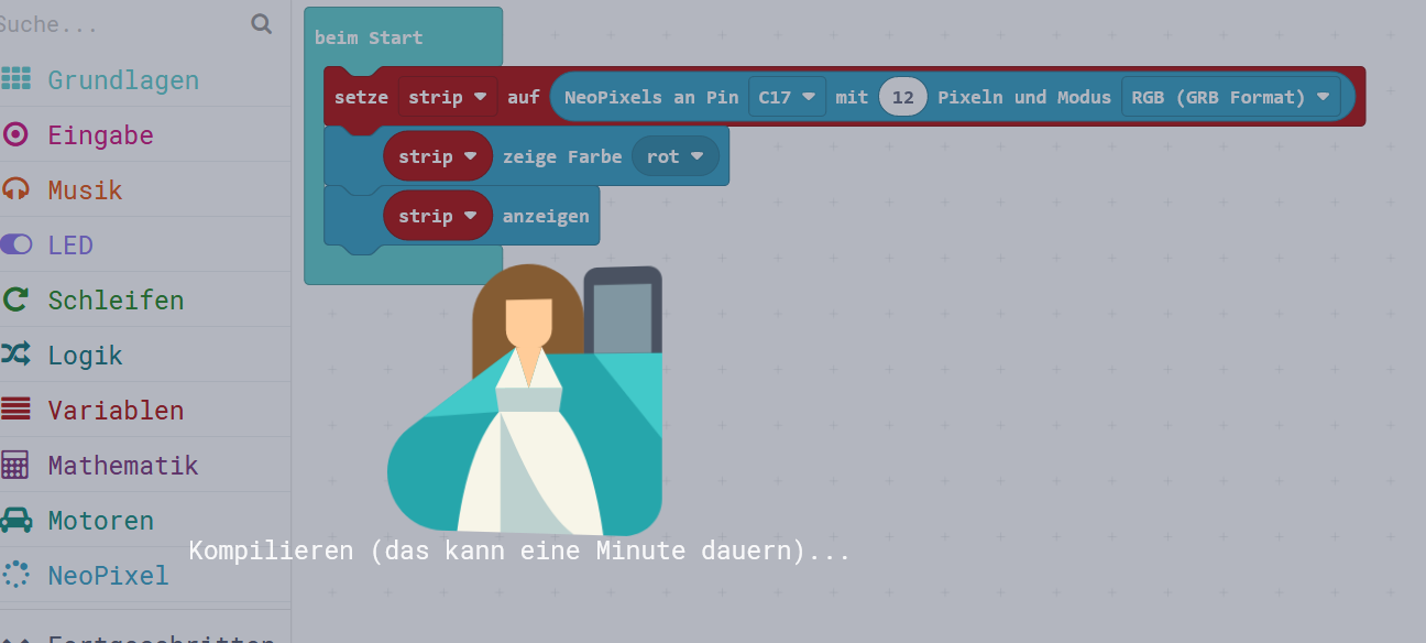 endless compiling of neopixel extension · Issue #171 · microsoft/pxt-calliope · GitHub