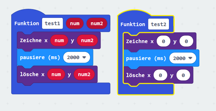 losing parameters when duplicating a function · Issue #2692 · microsoft/pxt-microbit · GitHub