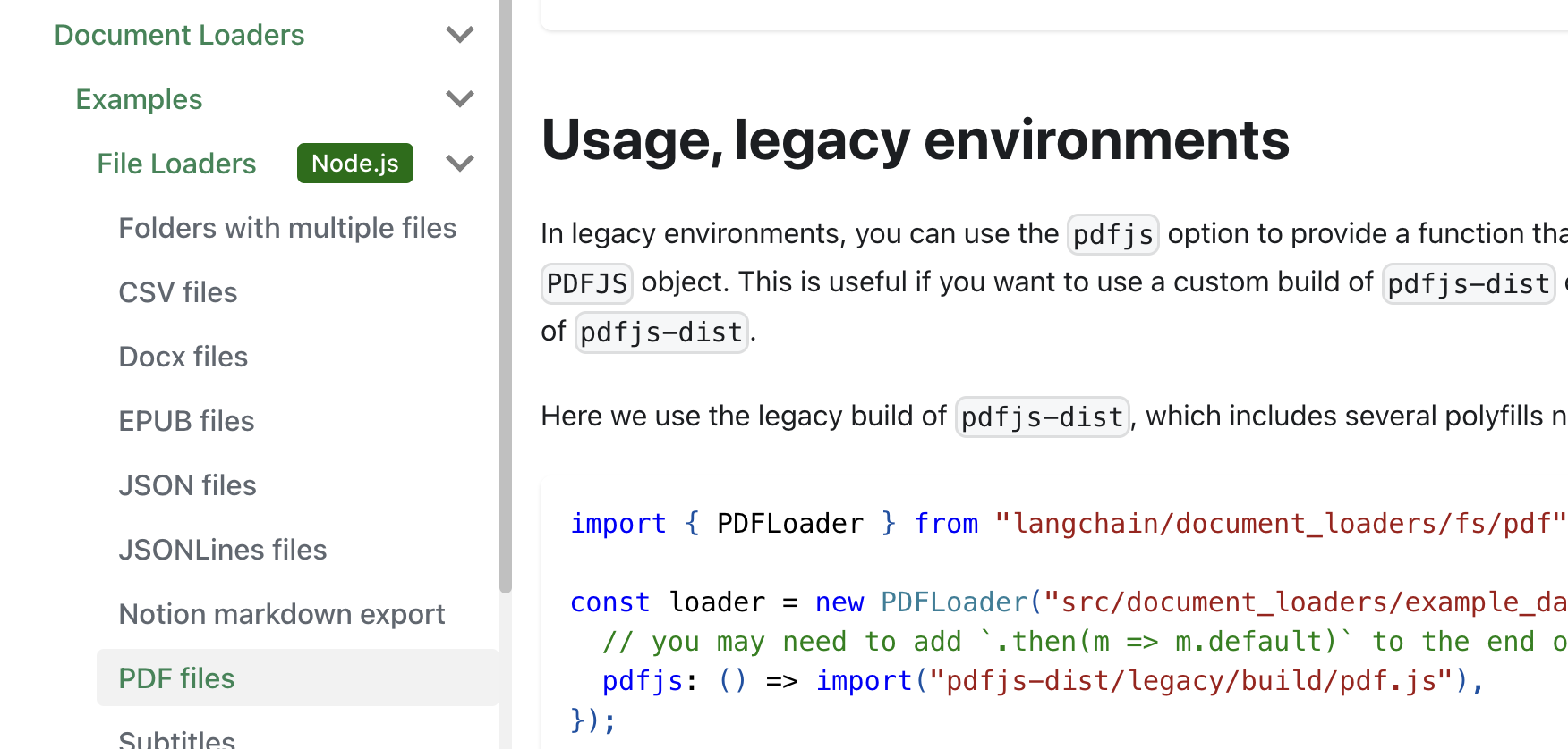 PDFLoader error running ingest · Issue #699 · langchain-ai/langchainjs · GitHub