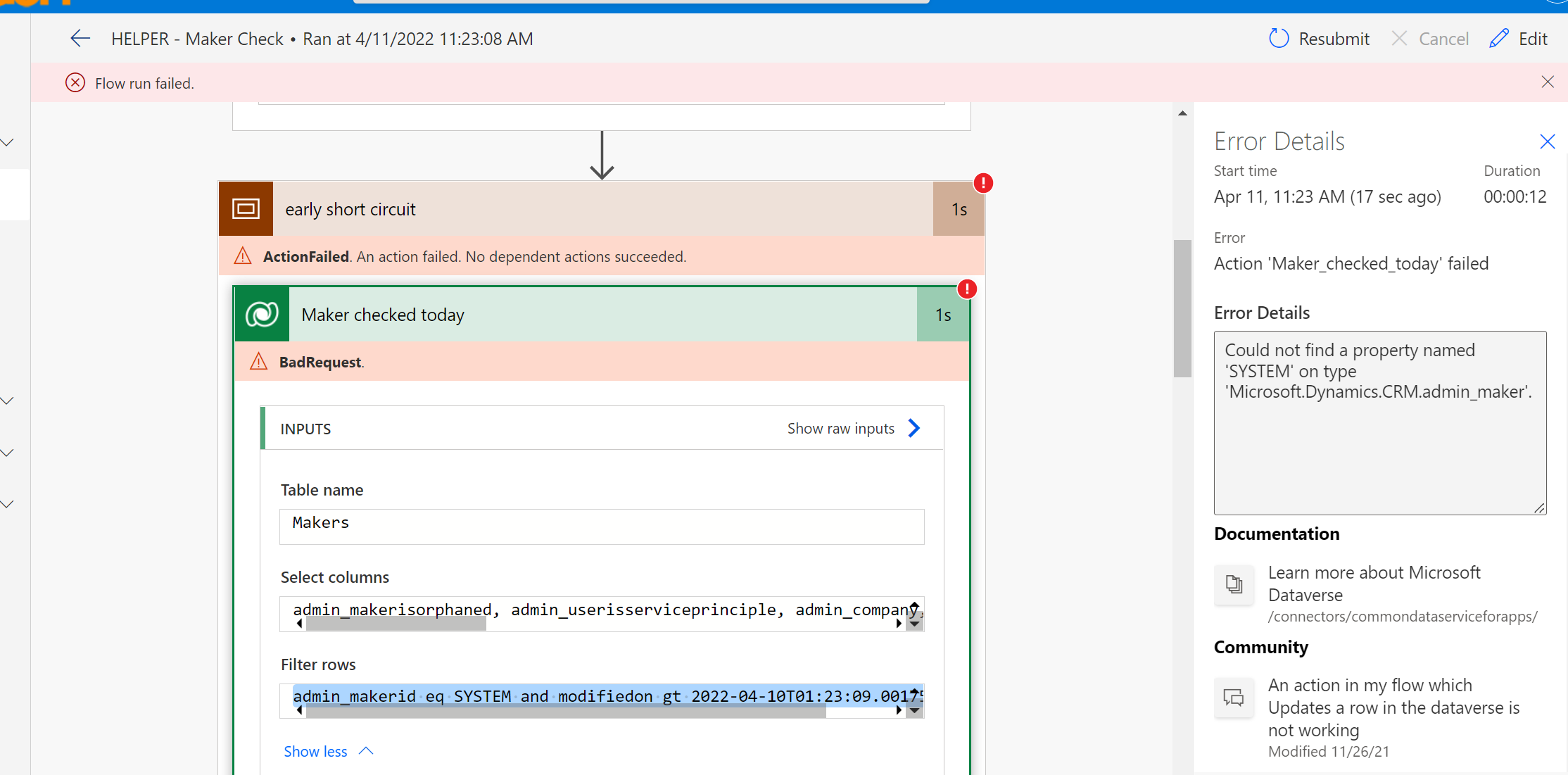 [coe Starter Kit Bug] Helper Maker Check Flow Fail On System User · Issue 2420 · Microsoft