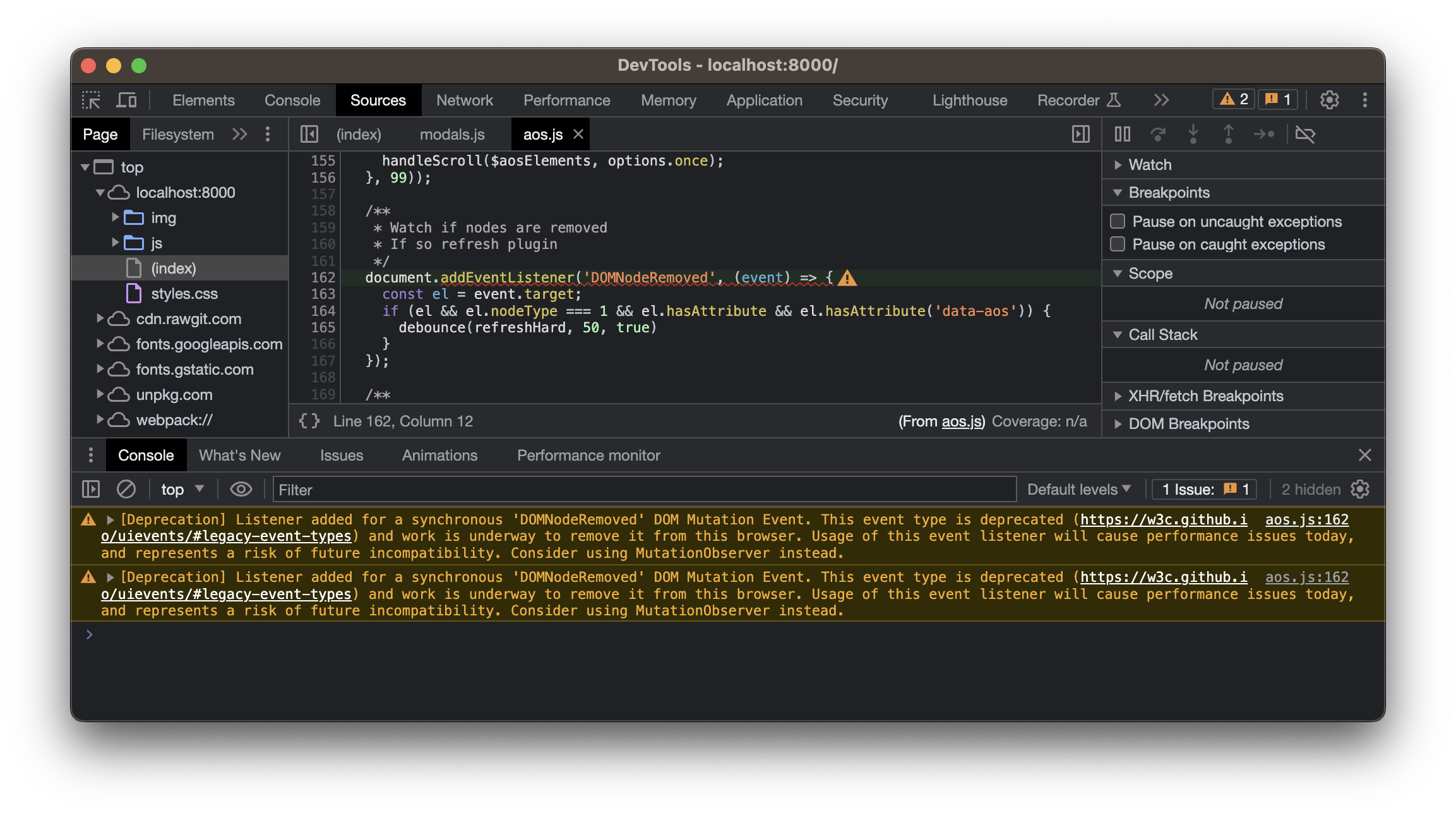 AOS needs to be updated to maintain health！ · Issue #825 · michalsnik/aos · GitHub