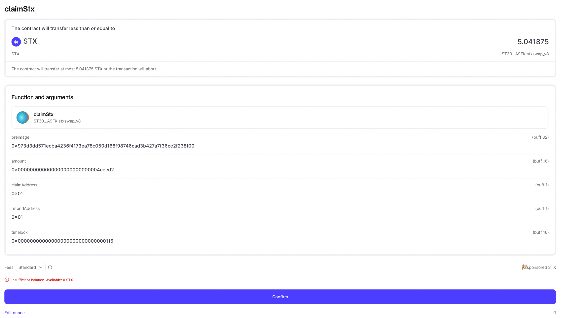insufficient balance error while signing a sponsored tx · Issue #2141 ...