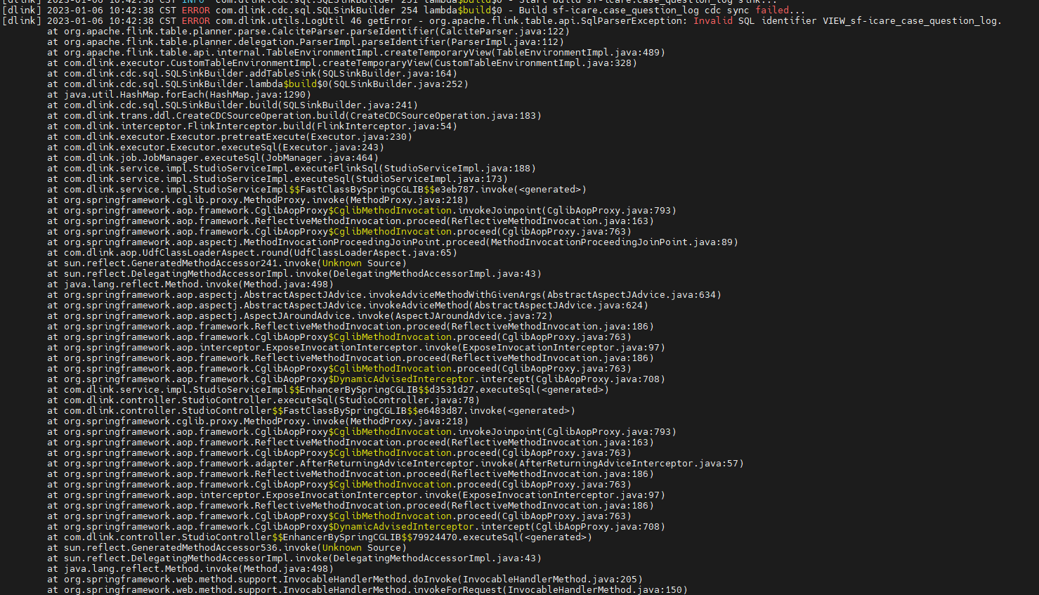 [Bug] [dlink-client] CDCSOURCE整库同步，数据库名称存在”-“时，会导致Sink Table创建失败 · Issue #1511 · DataLinkDC ...