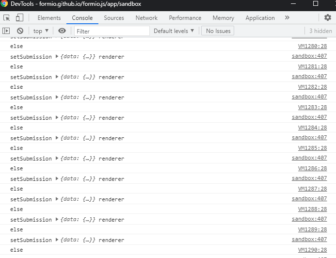 Action is looping when add new in editgrid [BUG] · Issue #4134 · formio/formio.js · GitHub