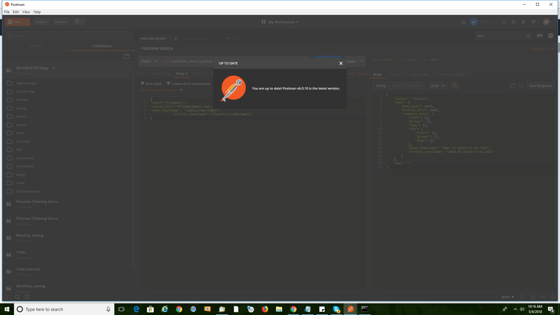 Blank window for collection runner . · Issue #4522 · postmanlabs ...