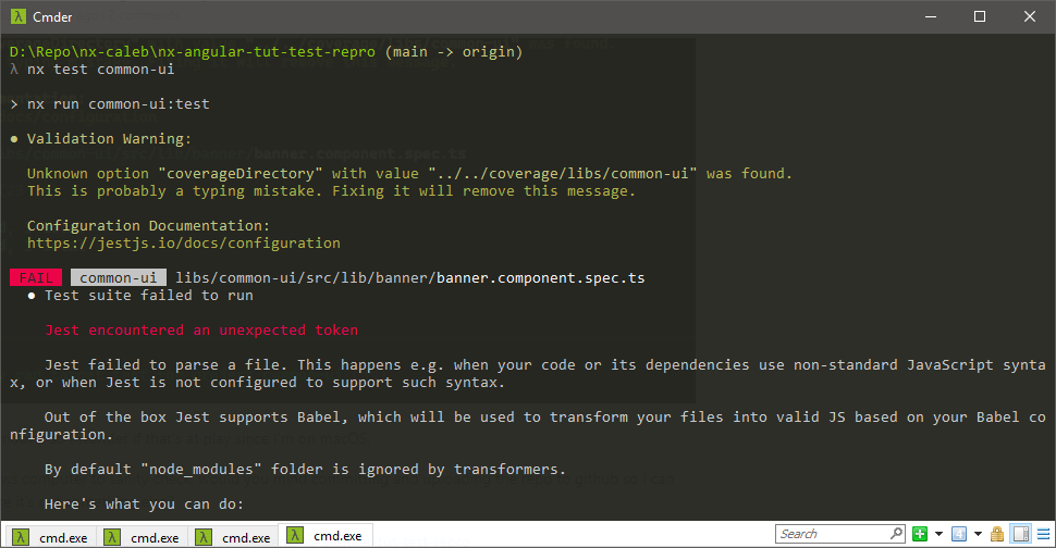 Following Angular tutorial is not working as docs say it should · Issue #15384 · nrwl/nx · GitHub