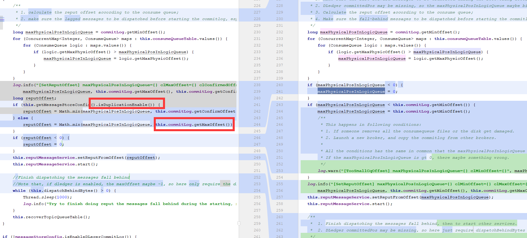 DefaultMessageStore.start() question？ · Issue #2214 · apache/rocketmq · GitHub