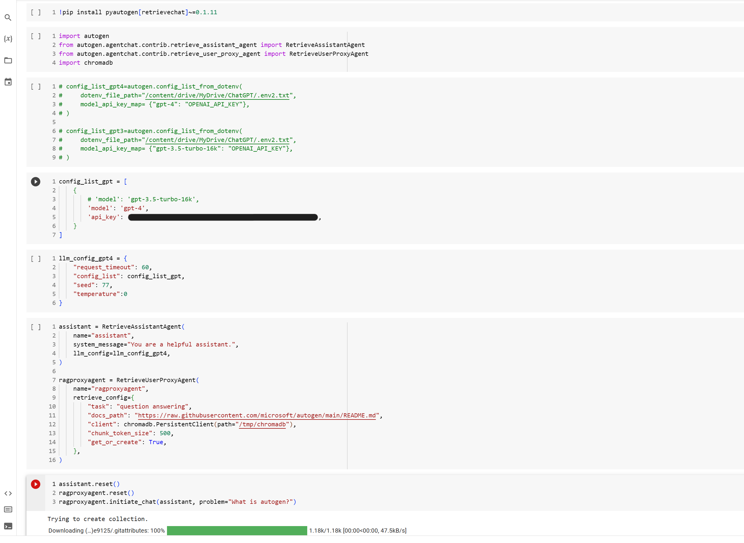 Error while using RAG agent · Issue #410 · microsoft/autogen · GitHub Error while using RAG agent · Issue #410 · microsoft/autogen · GitHub
