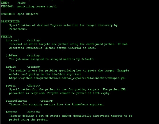 Kubectl Edit Probe Error · Issue 5562 · Prometheus Operatorprometheus 