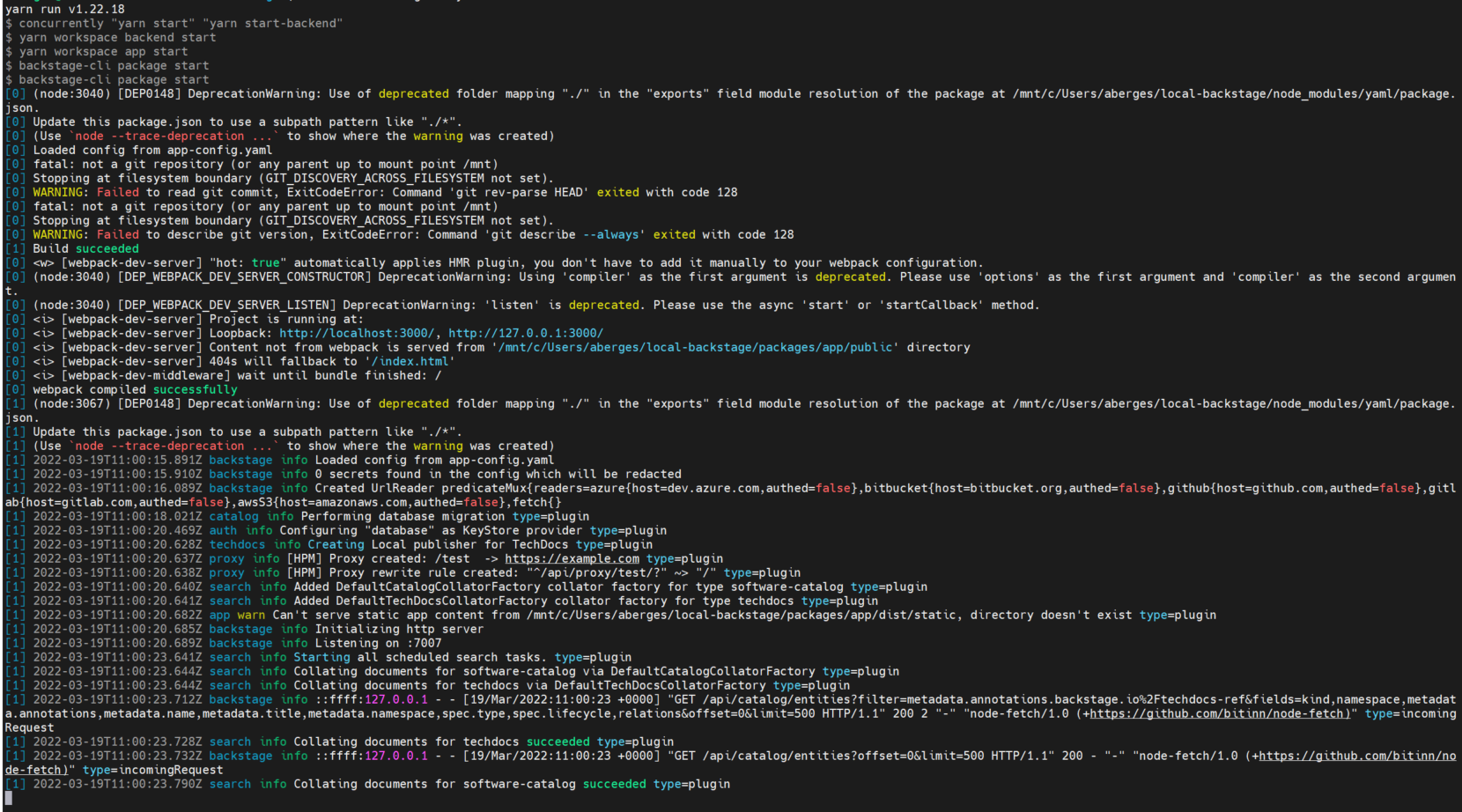 Could not fetch catalog entities on a all new deployment · Issue #10323 · backstage/backstage ...