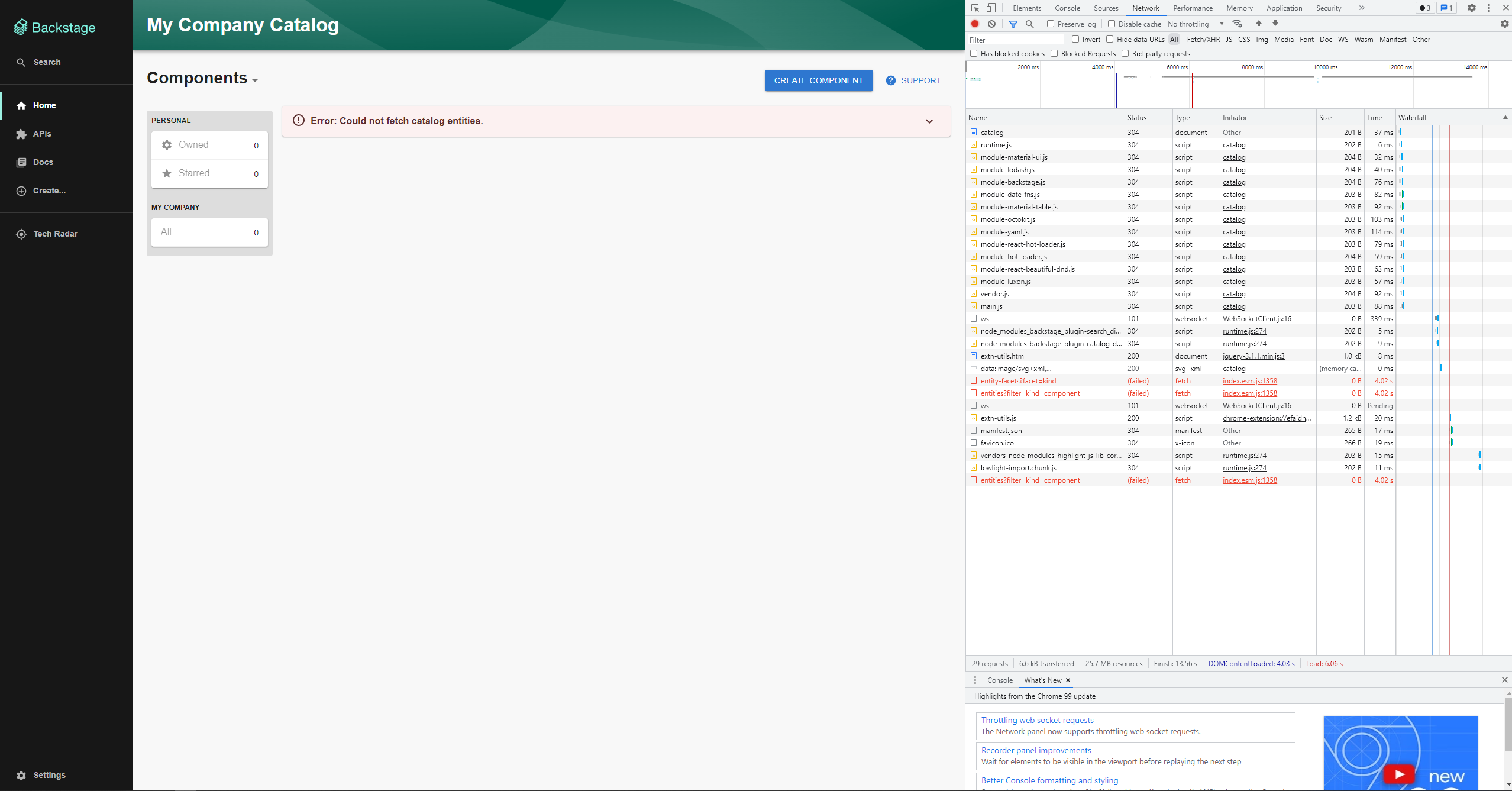 Could not fetch catalog entities on a all new deployment · Issue #10323 · backstage/backstage ...