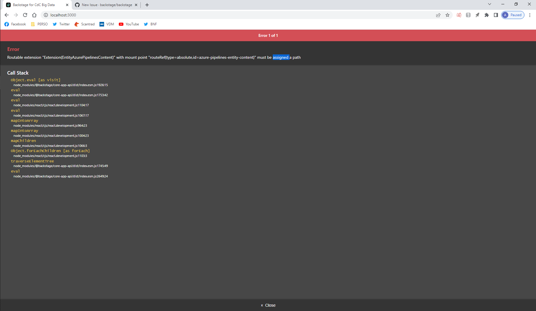 Backstage 1.6.0 breaks Azure DevOps plugin · Issue #13880 · backstage/backstage · GitHub