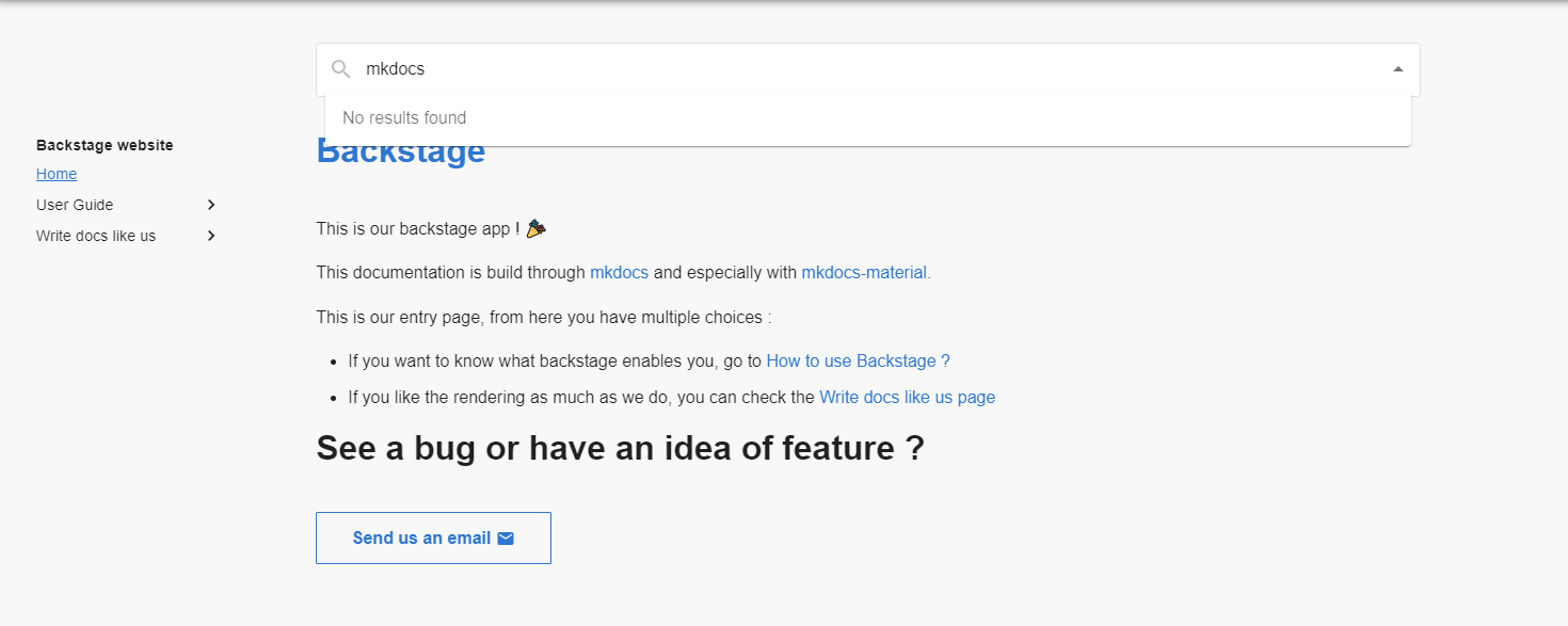 🐛 Bug Report: Unable to search in remote techdocs · Issue #14926 · backstage/backstage · GitHub