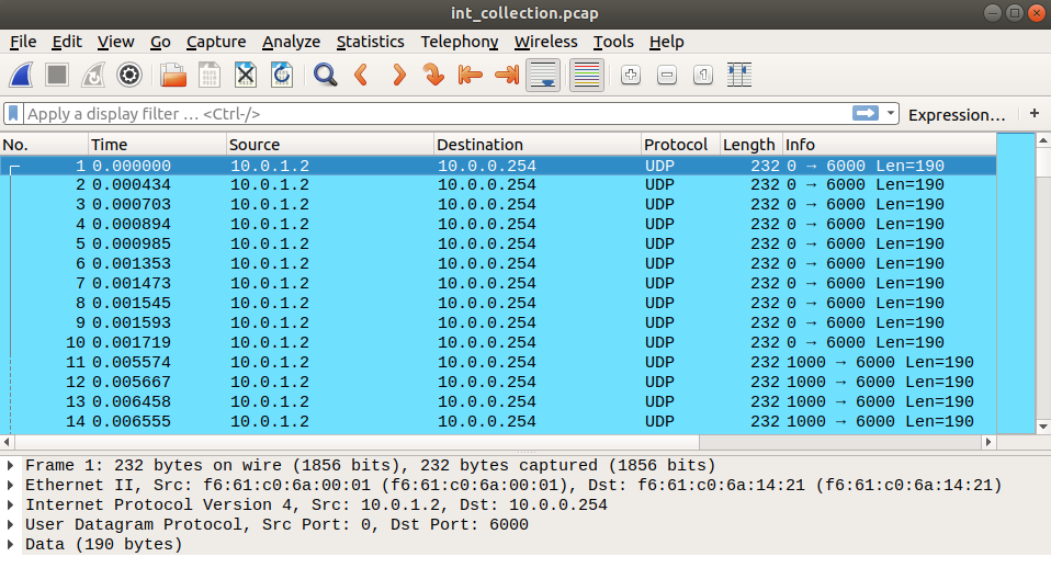 bug:Udp port 6000 can not receive the pkt but the interface "int_collector" has captured the pkt ...