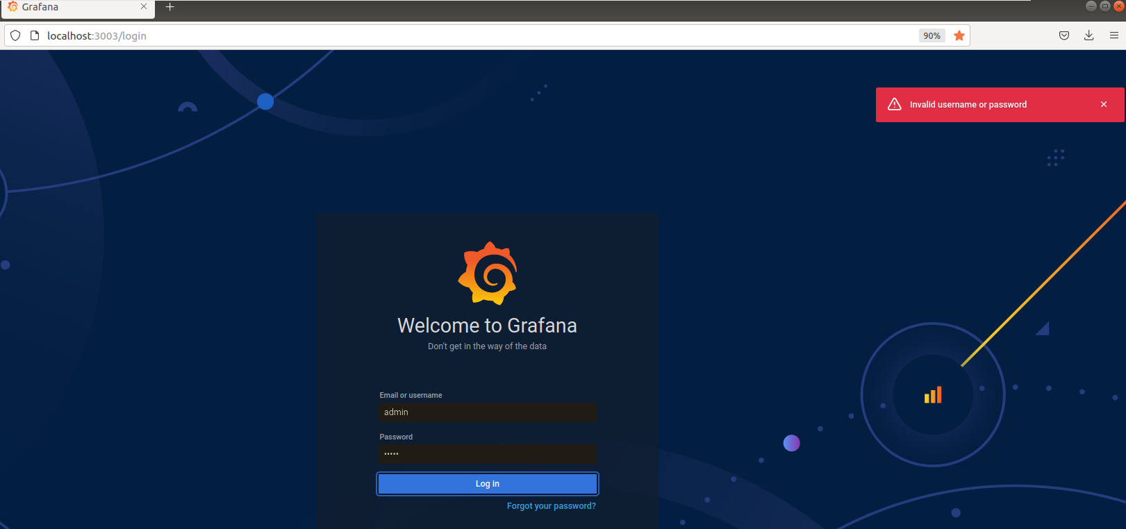 reset admin password in Grafana cantainer · Issue #1 · GEANT-DataPlaneProgramming/int-analytics ...