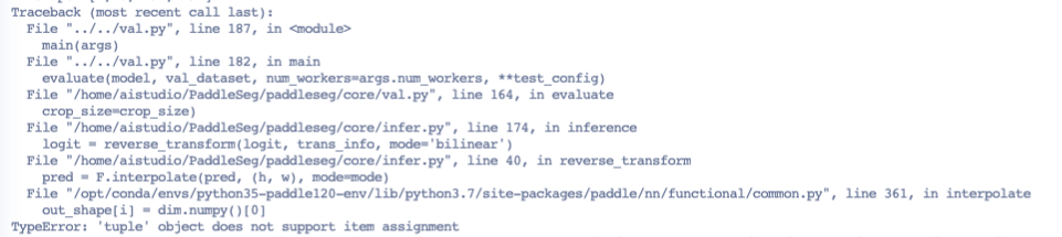 PP_HumanSeg val 报错 · Issue #2659 · PaddlePaddle/PaddleSeg · GitHub