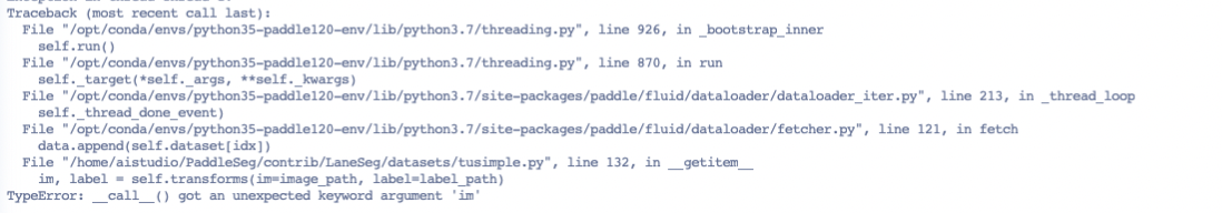 LaneSeg评估报错 · Issue #2669 · PaddlePaddle/PaddleSeg · GitHub