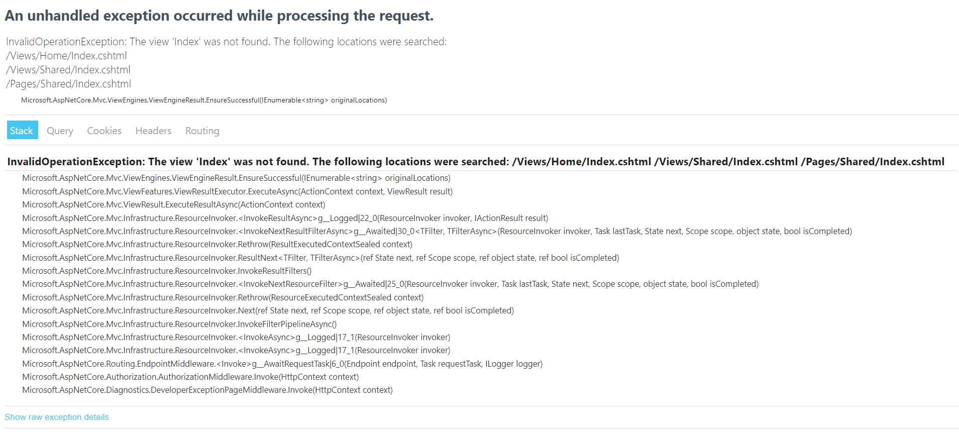 View not found running on .Net6 rc1 · Issue #35452 · dotnet/aspnetcore · GitHub