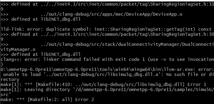 Couldn't make simu5G · Issue #6 · Unipisa/Simu5G · GitHub