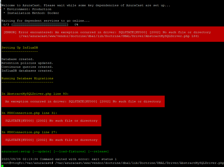 #1862 cant install · Issue #3154 · AzuraCast/AzuraCast · GitHub