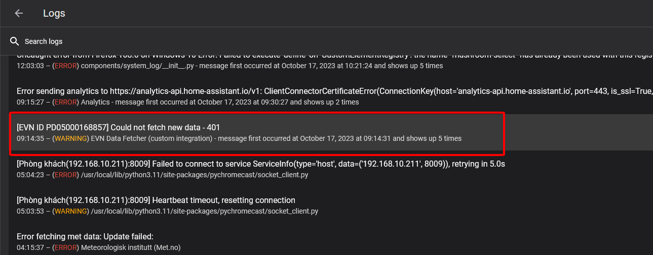 [Chi nhánh EVN] Lỗi không lấy được dữ liệu EVN Hà Nội · Issue #33 · trvqhuy/nestup_evn · GitHub