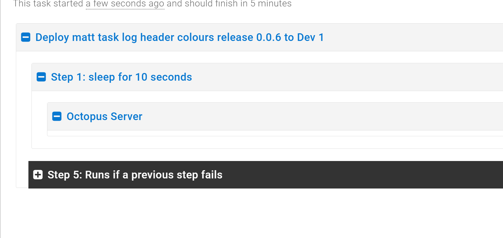 Improve task layout UI · Issue #5138 · OctopusDeploy/Issues · GitHub