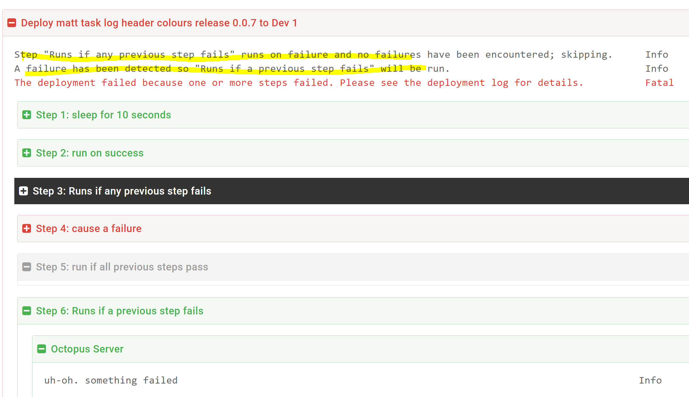 Improve task layout UI · Issue #5138 · OctopusDeploy/Issues · GitHub