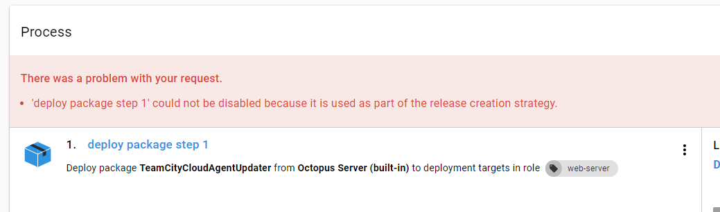 Cannot create releases when the project's Release Versioning is set to a disabled step. · Issue ...