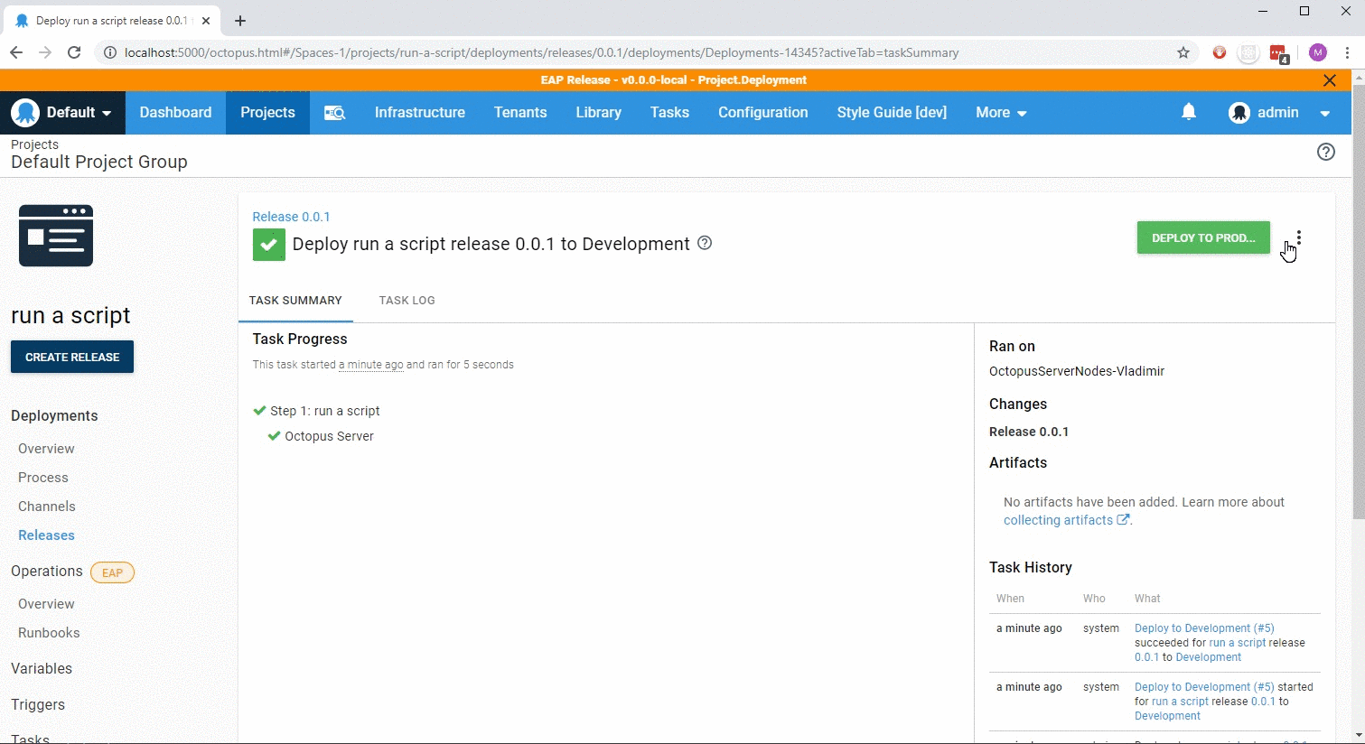Add A Redeploy Menu Item To The Deployment Page · Issue 6068 · Octopusdeployissues · Github 3440