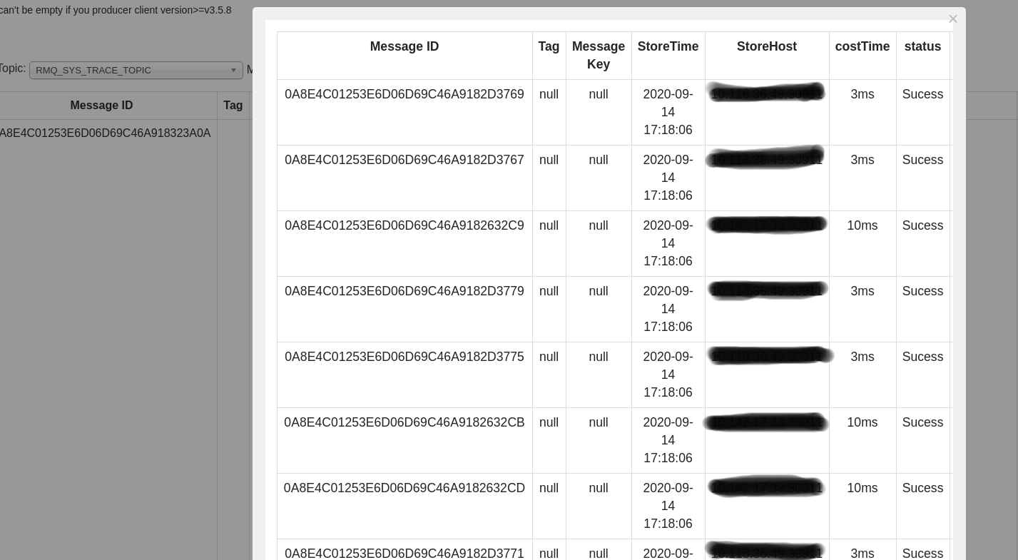[rocketmq-console] MessageTrace->MessageId->MessageTraceDetail return error · Issue #632 ...