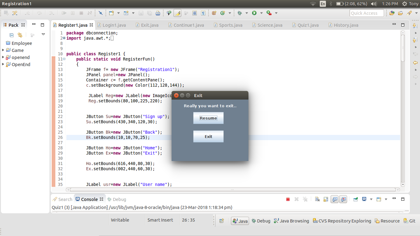 GitHub - ShashankHA/QuizApp-Java: Simple java applet project