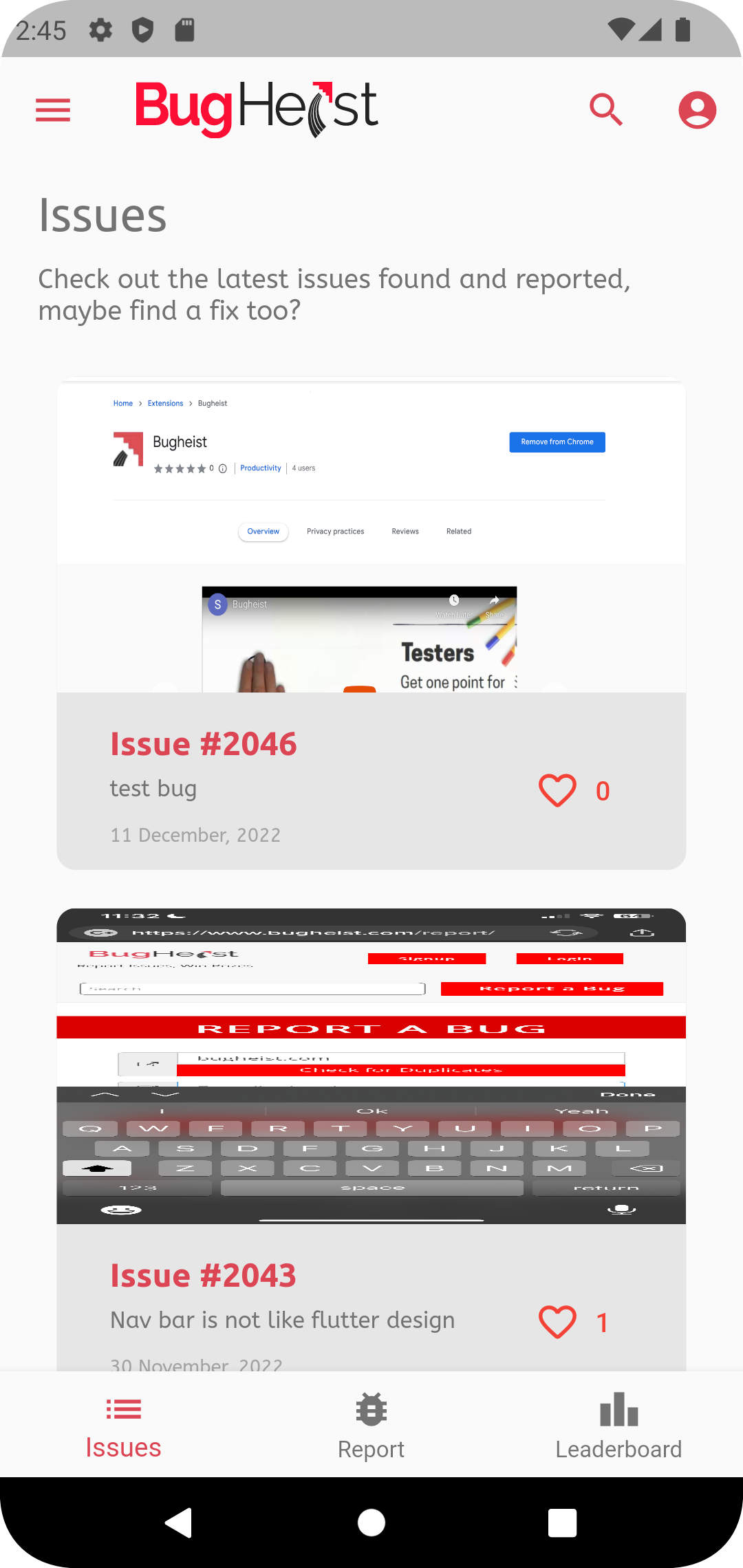 Distorted image in IssuesPage · Issue #150 · OWASP-BLT/BLT-Flutter · GitHub