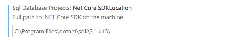 SQL Database Projects is showing unsupported .NET SDK version warning even when no sqlproj is ...