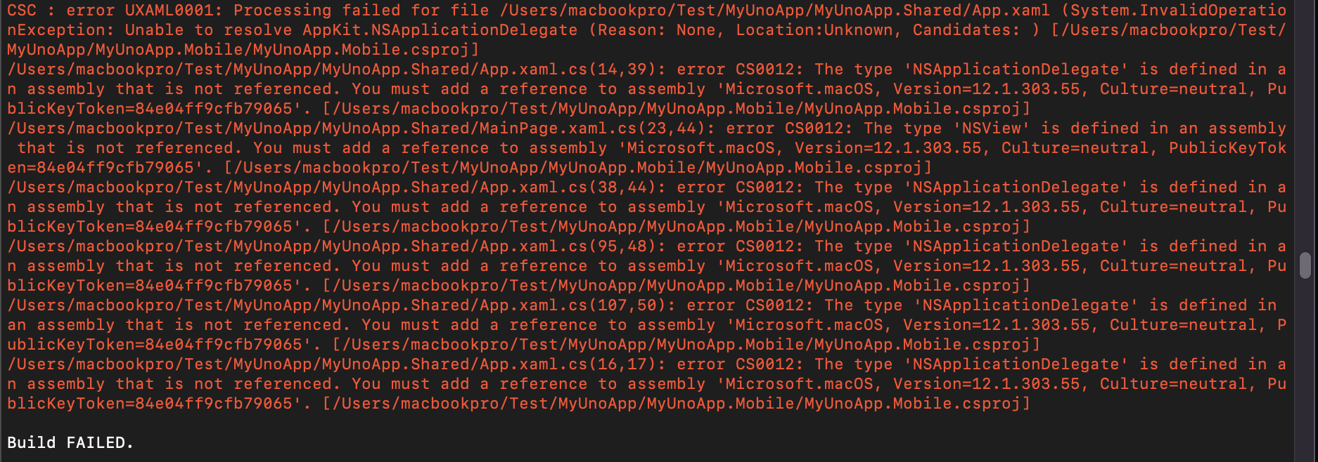 HelloApp-macOS build issues · Discussion #8438 · unoplatform/uno · GitHub