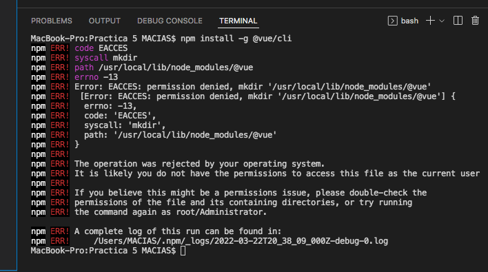Error CLI Vue · LaunchX-InnovaccionVirtual FrontEnd-Mision · Discussion #487 · GitHub